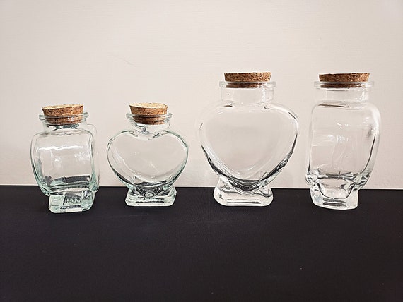 Heart Glass Bottles Crafts