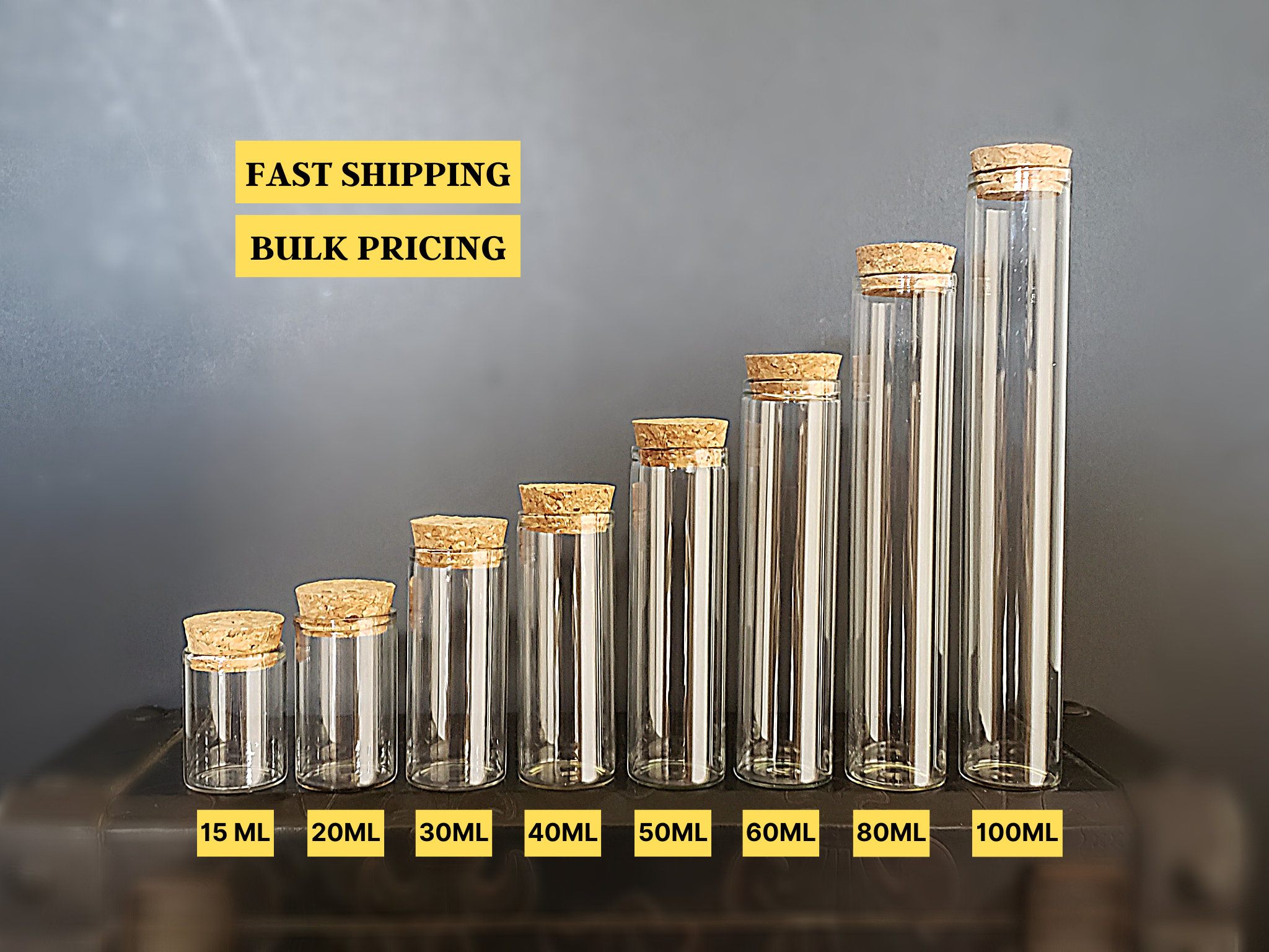 DND Die HOLDER Container Glass Bottle Wide Mouth Jar Diy Empty Fillable ...