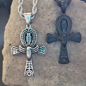 ANKH Pendant Necklace | Stainless Egyptian Jewelry | 316L Surgical ...