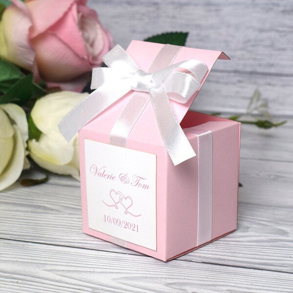 Pink Favor Boxes - Etsy