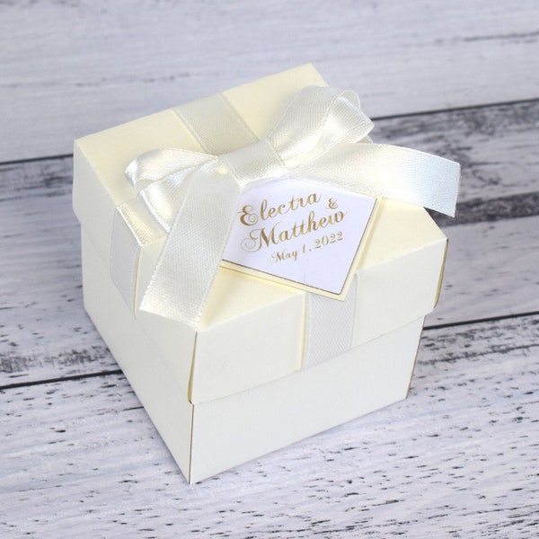 Ivory Favor Boxes - Etsy