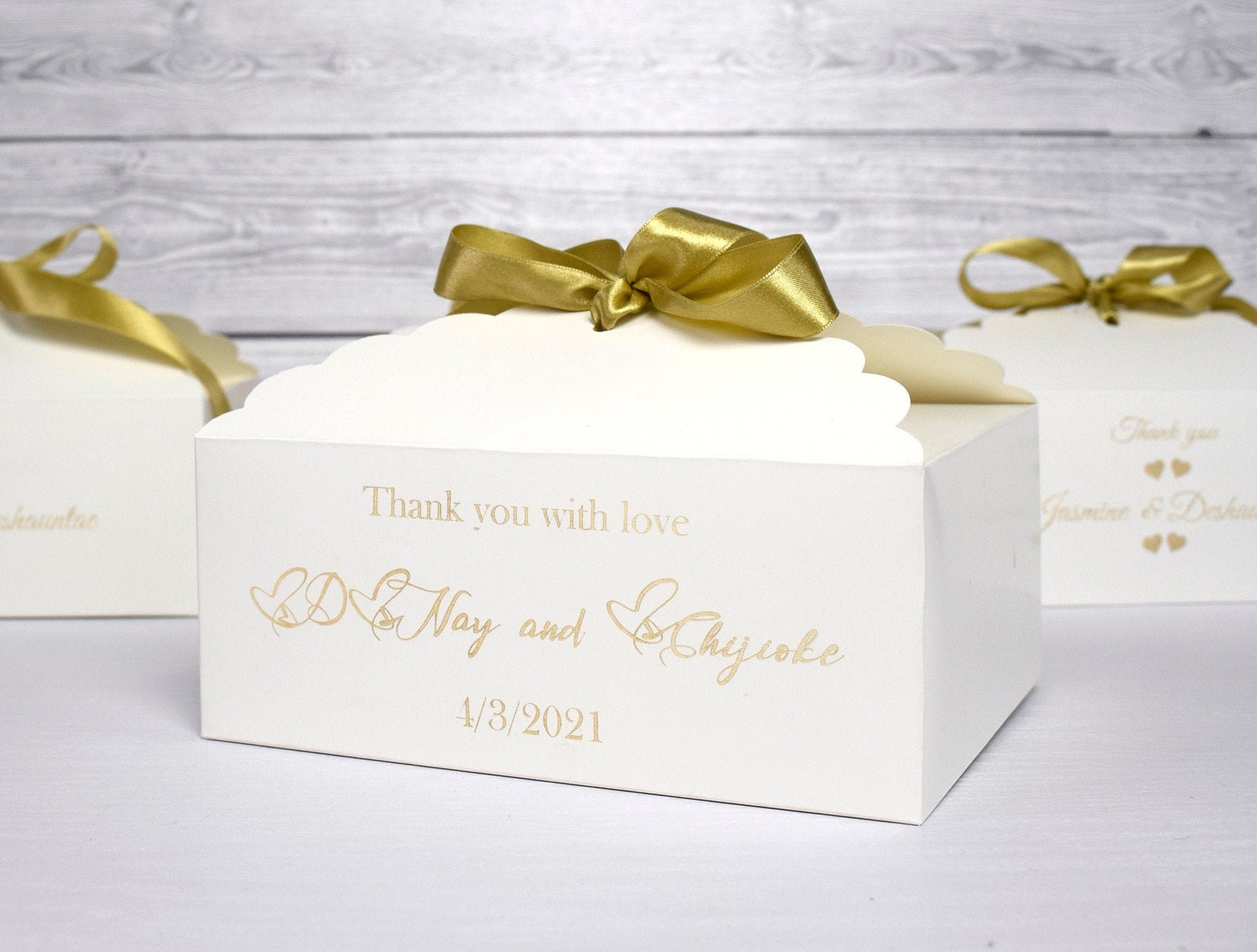 Cake Boxes Favor, Cake Boxes With Ribbon, Thank You Gift Boxes, Cookie ...