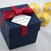 Navy Blue Boxes Personalized Wedding Boxes Navy Favor Boxes - Etsy