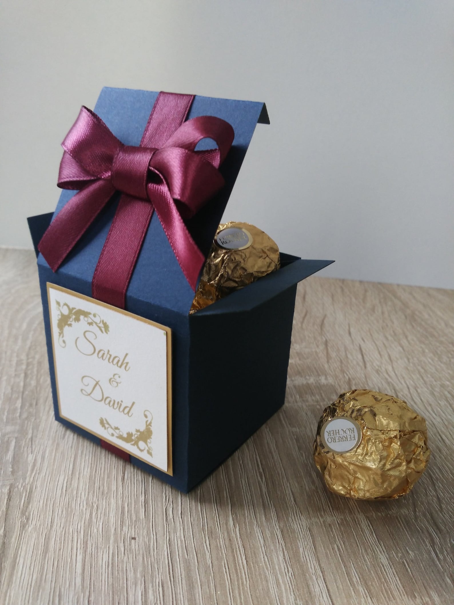 Wedding Favor Boxes Personalized Wedding Favor Candy Box | Etsy