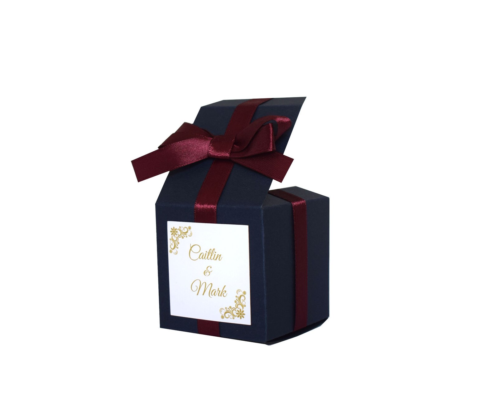 Wedding Favor Boxes Personalized Wedding Favor Candy Box | Etsy