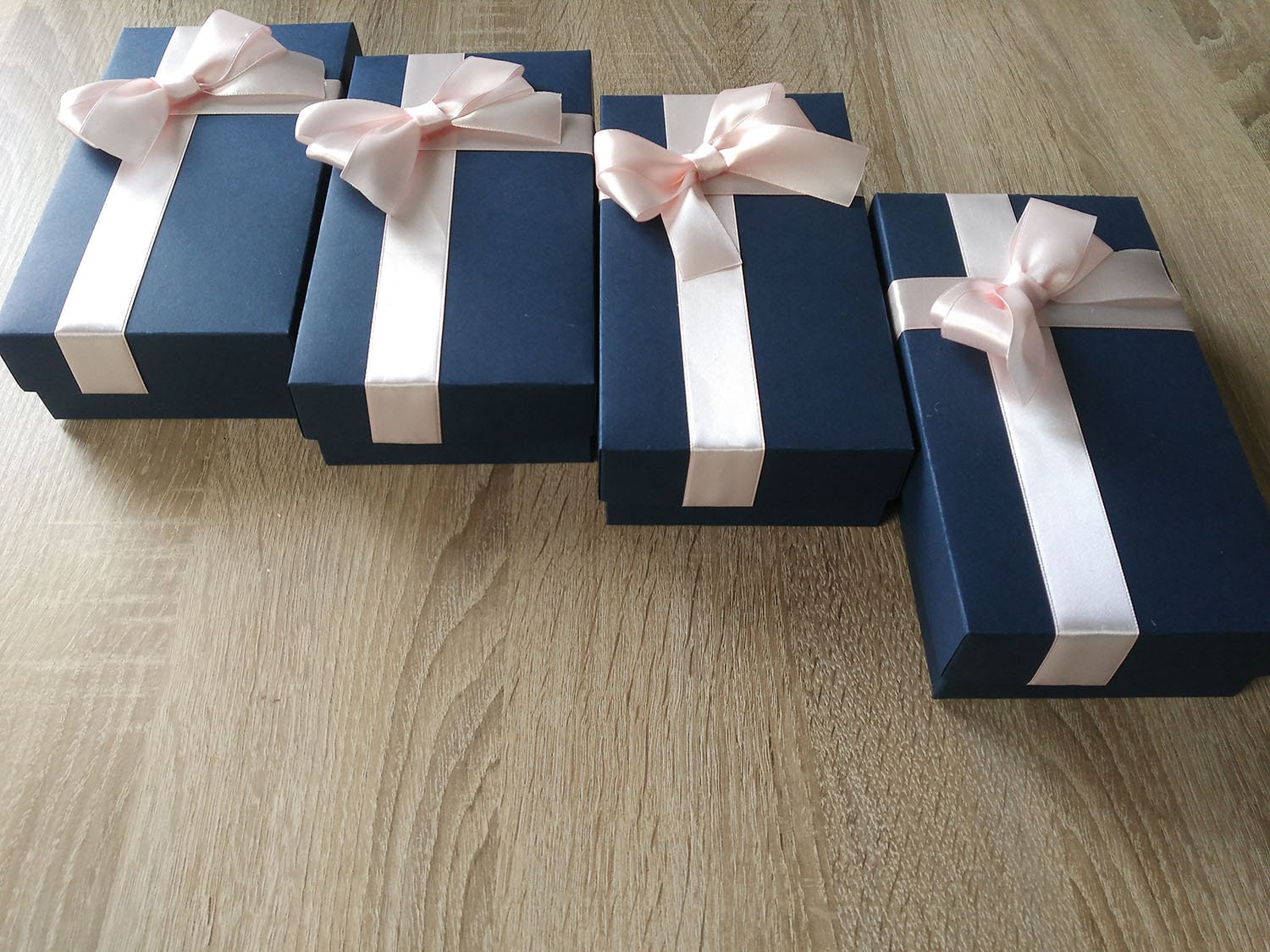 Navy Blue Boxes Boxes With Lid Boxes With a Ribbon Elegant - Etsy