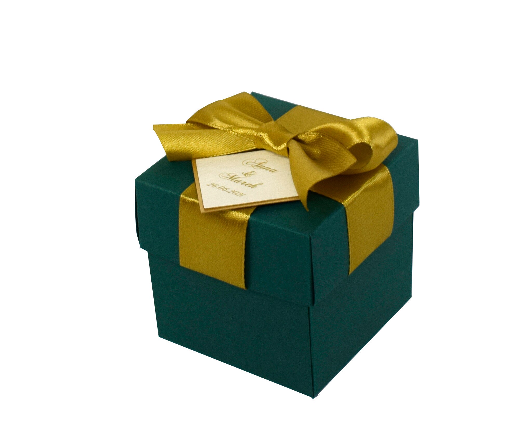 Emerald favor boxes Emerald wedding box Emerald Green & Gold | Etsy