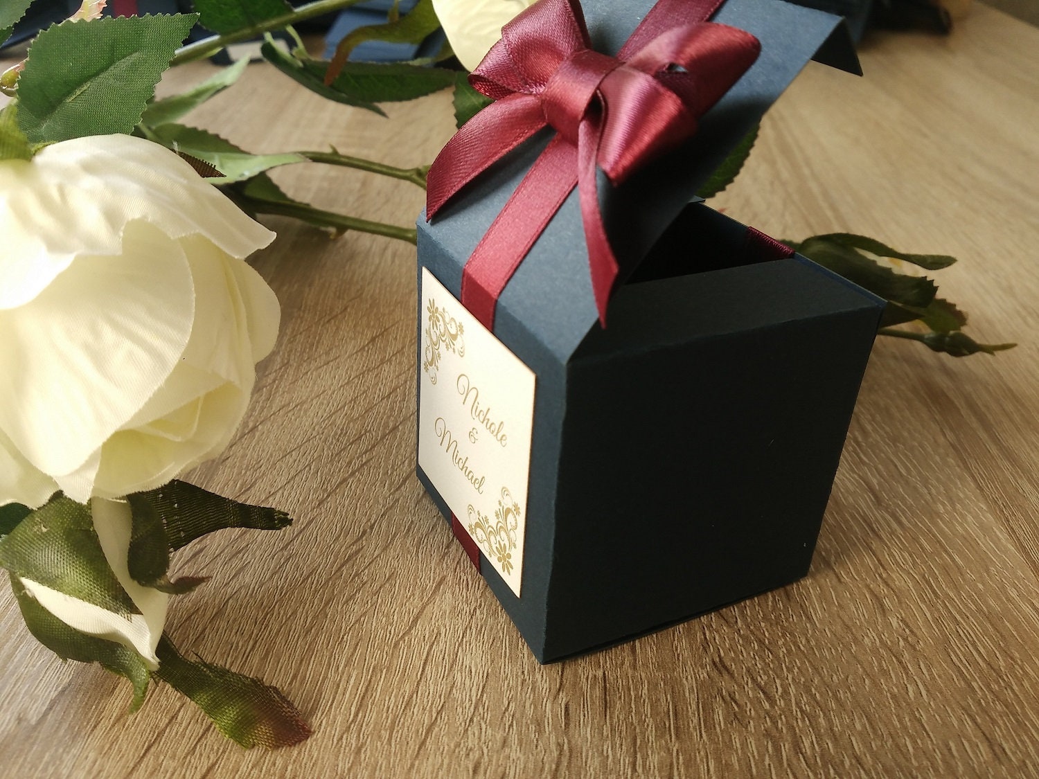 Wedding Favor Boxes Personalized Wedding Favor Candy Box | Etsy