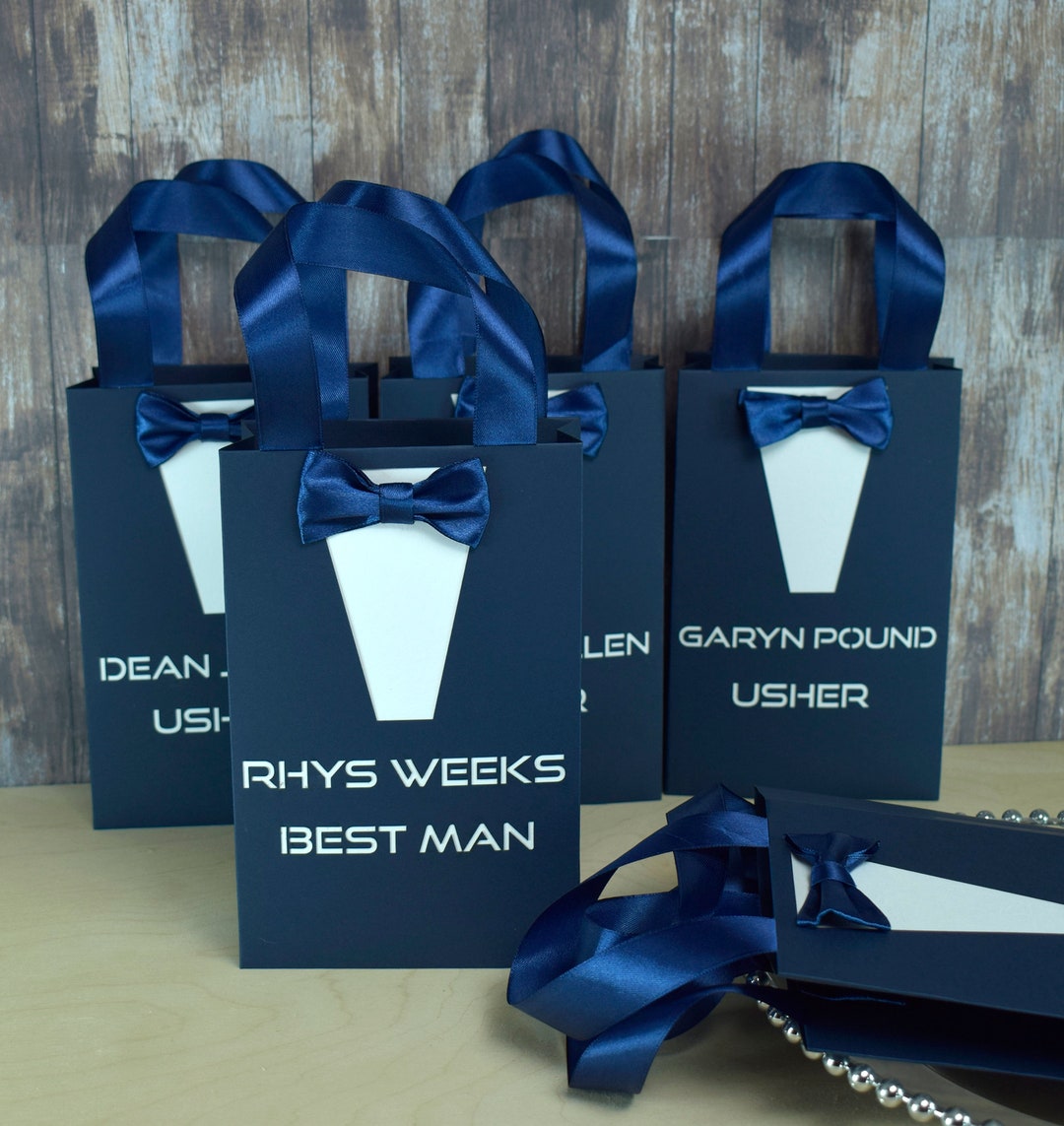 Personalized Gift Bag, Groomsmen Gift Bags, Best Man Gift Bags ...