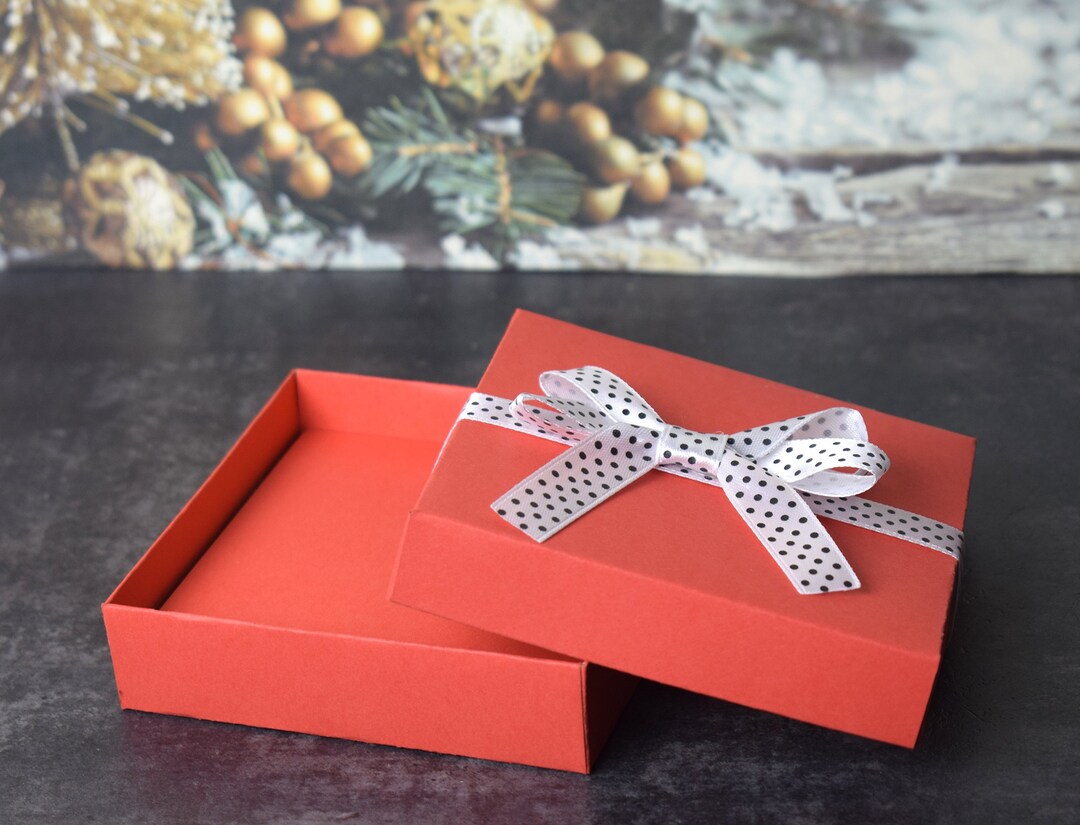 Red Jewelry Gift Box, Personalized Bridesmaid Boxes With Lids - Etsy