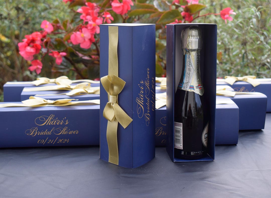 Wine Box, Mini Wine Box, Champagne Gift Box, Personalized Wine Box ...