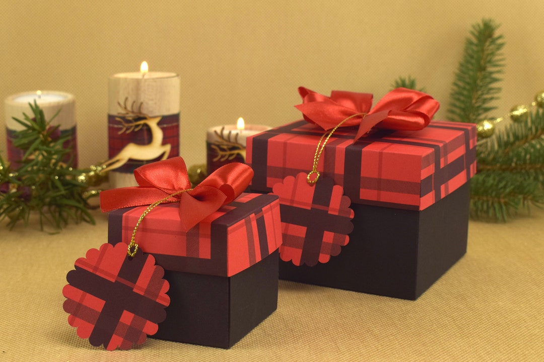 Personalized Christmas Eve Box: Red Checkered Gift Box - Etsy