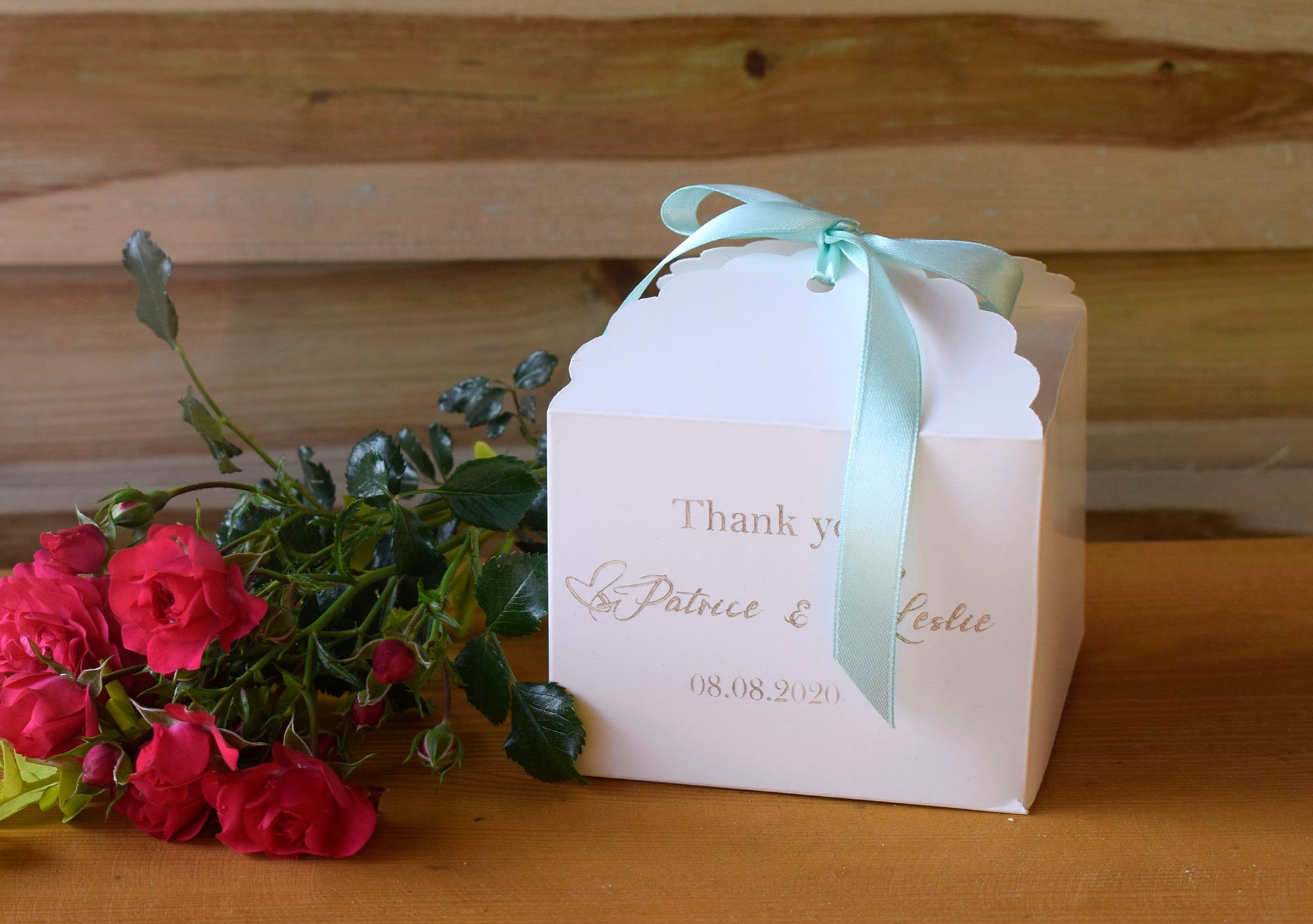 Cake Boxes Favor Cake Boxes With Ribbon Thank You Gift - Etsy UK