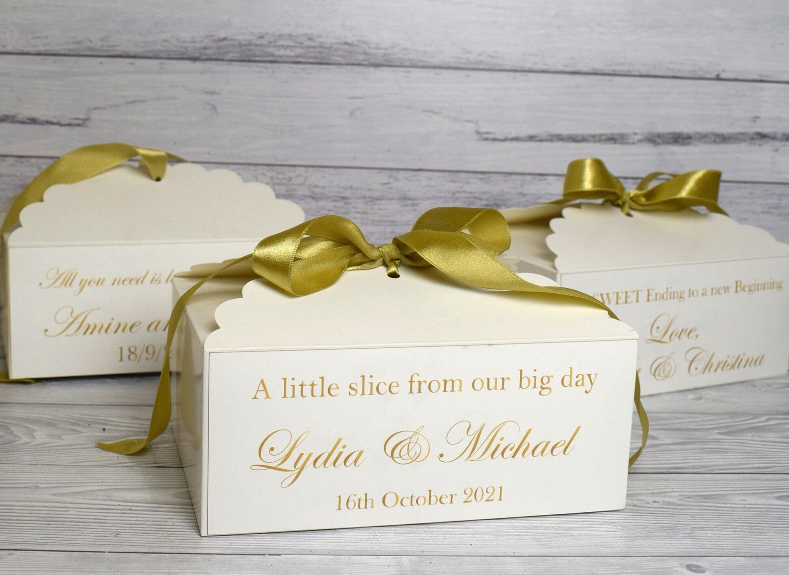 Wedding Cake Boxes for Guests Wedding Cake Box Cupcake Boxes - Etsy