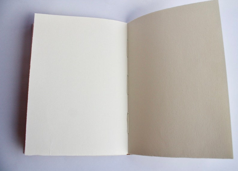 Long-stitch Bound Book in Grey and Turquoise Phase Box - Etsy