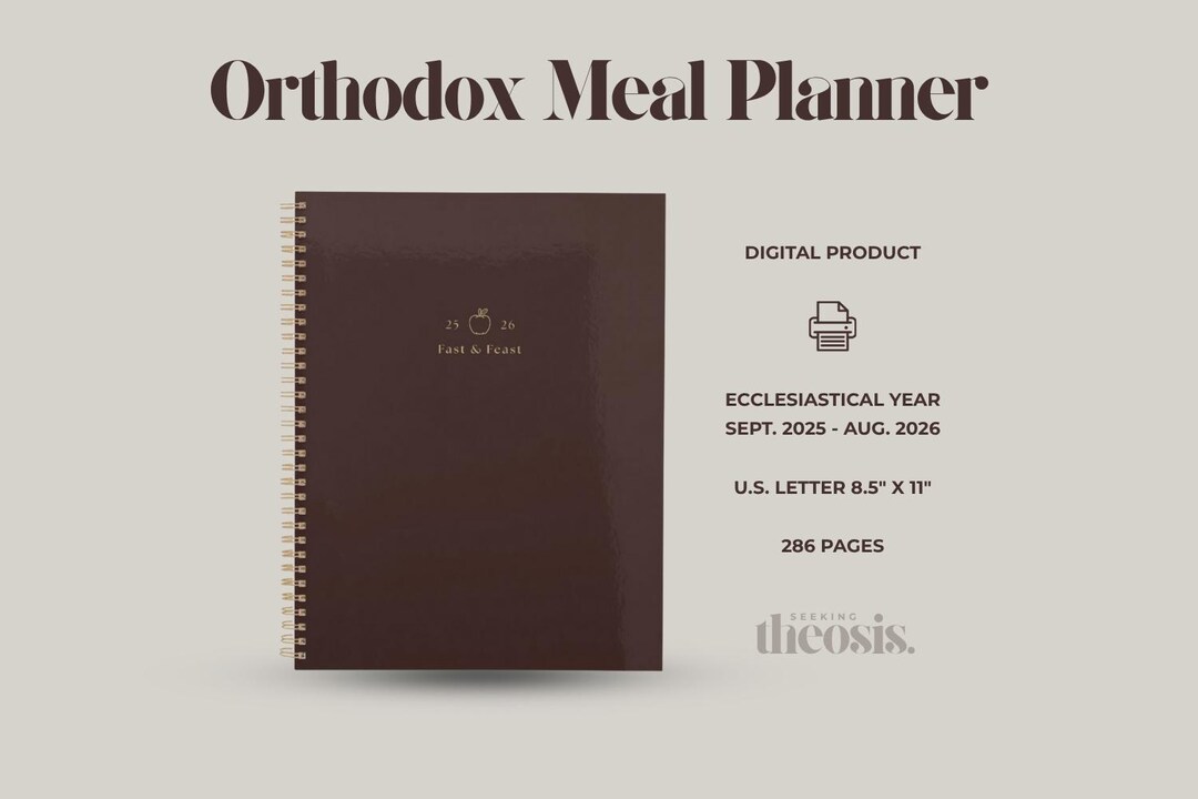 PRINTABLE *old Calendar* Orthodox Christian Liturgical Meal Planner ...