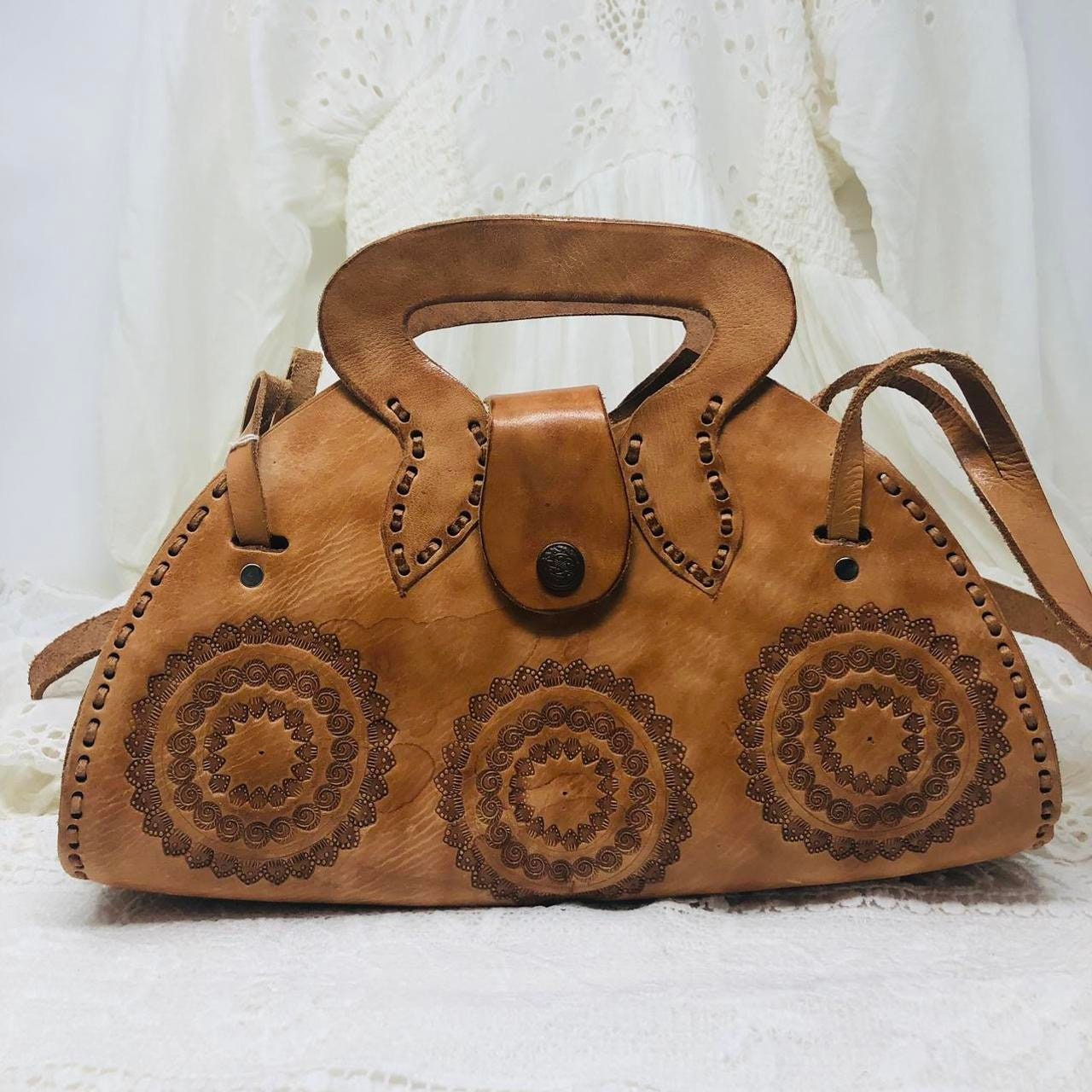 Leather Shoulder Bag, Boho Chic Leather Hobo Bag Slouchy Shoulder Purse ...