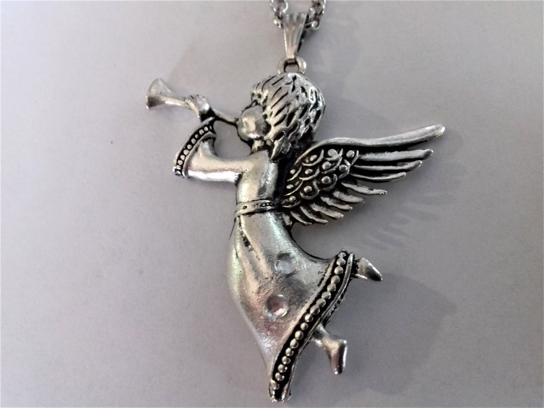 Collier pendentif ange - Etsy France