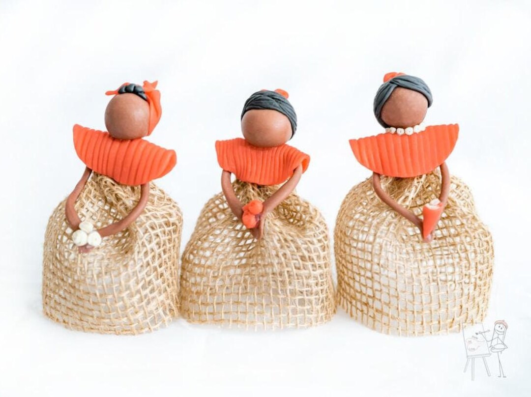 Dominican Faceless Dolls "munecas Sin Rostro" - Handmade Polymer Clay ...