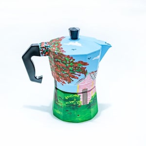 Dominican Painted "cafetera - Azucarera" Handmade Painted - Expresso ...