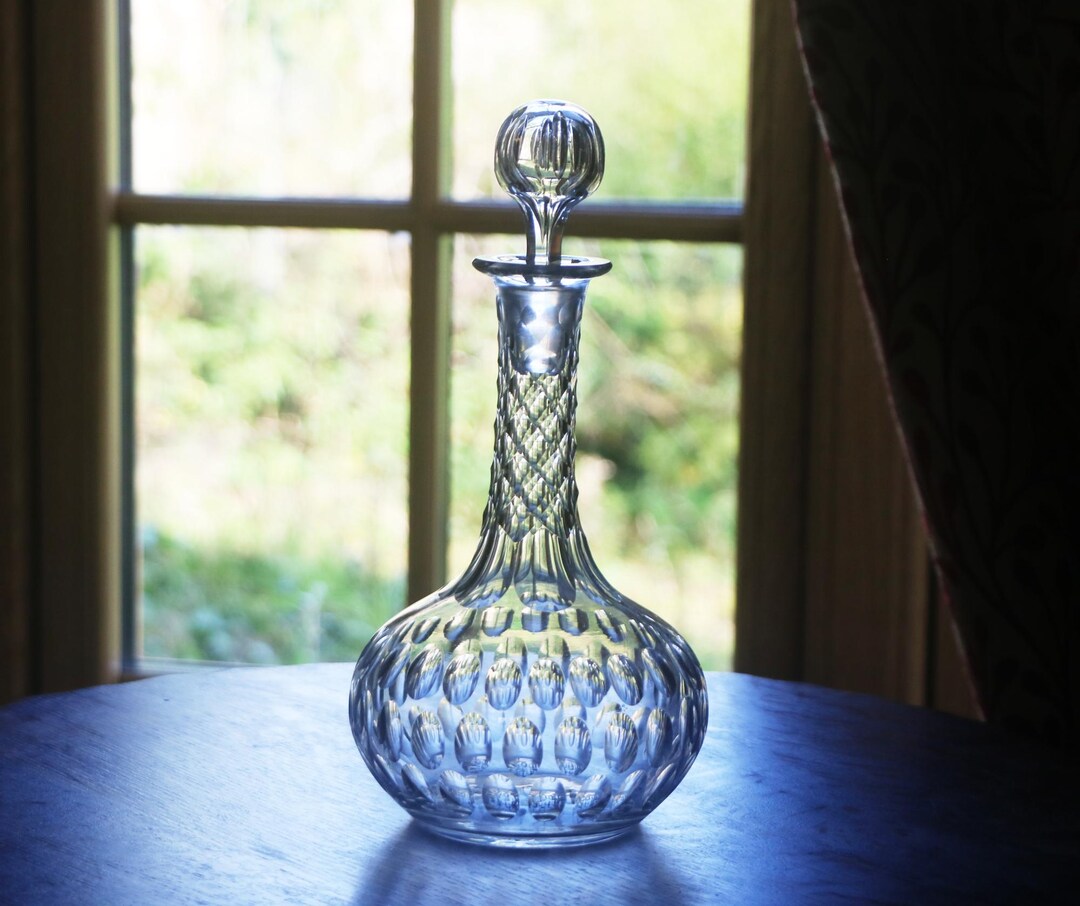 Lovely Smaller Antique Wine Decanter Hand Made and Hand Cut, C1920s Old ...