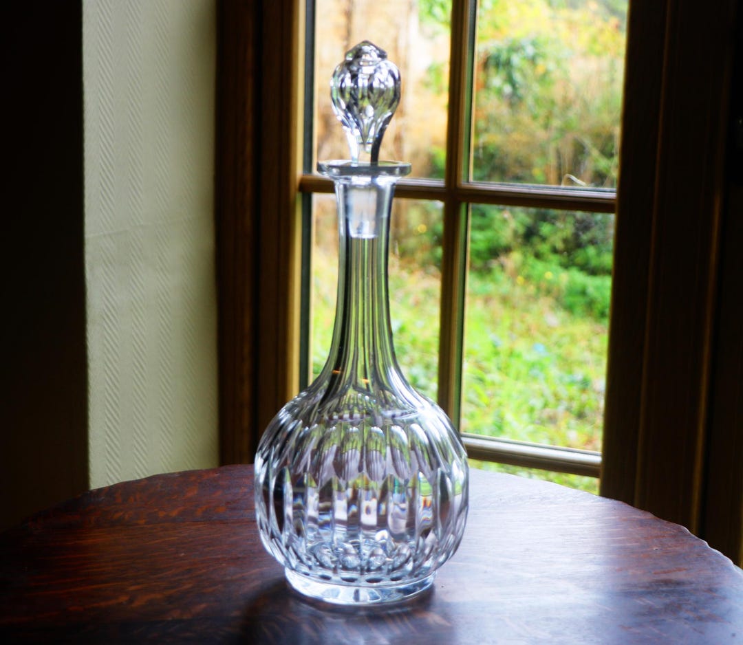 Antique Wine Decanter, Victorian, Hand Made With Hand Cut Pattern ...