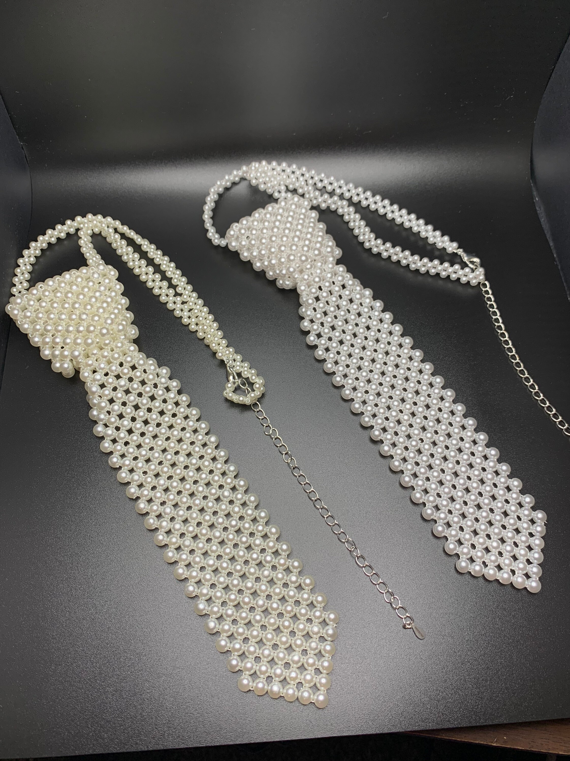 Unisex Pearl Neck Tie (new Style) - Etsy