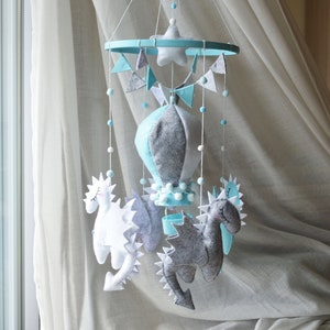 Pastel Gray Baby Mobile Dragons Mobile Mother of Dragons Game of ...