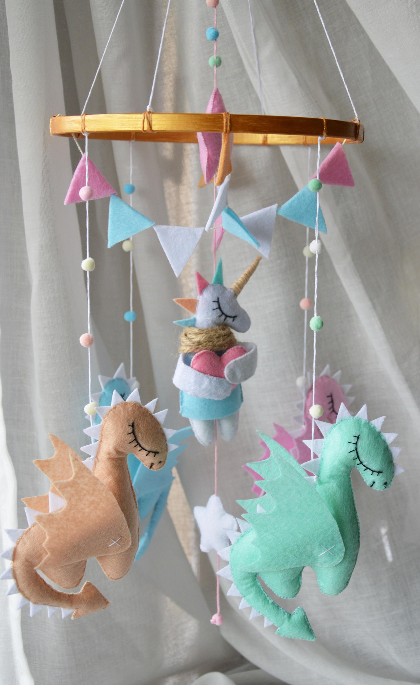 Pastel Baby Mobile Dragons Mobile Mother of Dragons Game of Thrones ...