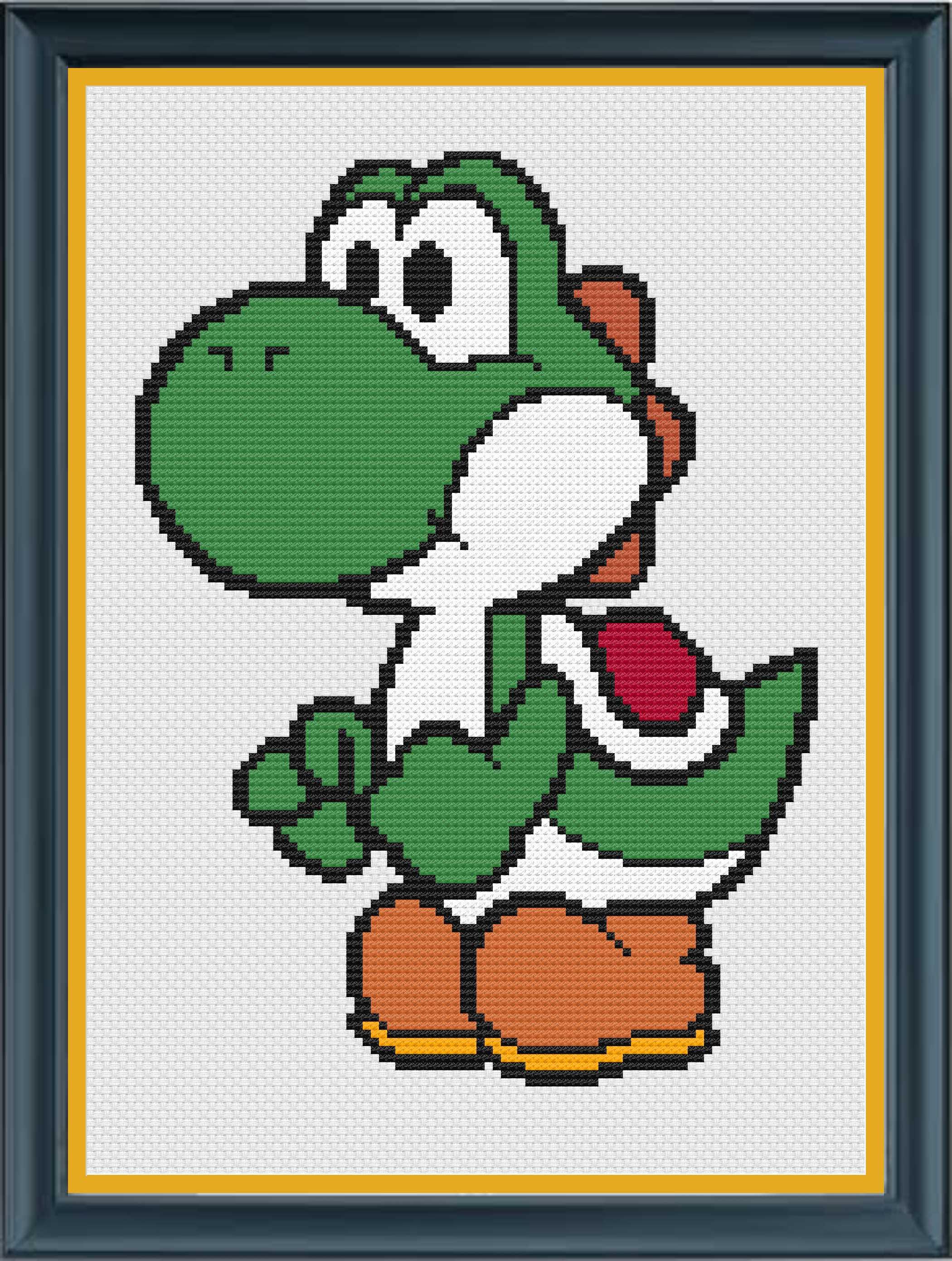 Yoshi Cross Stitch Pattern PDF - Etsy