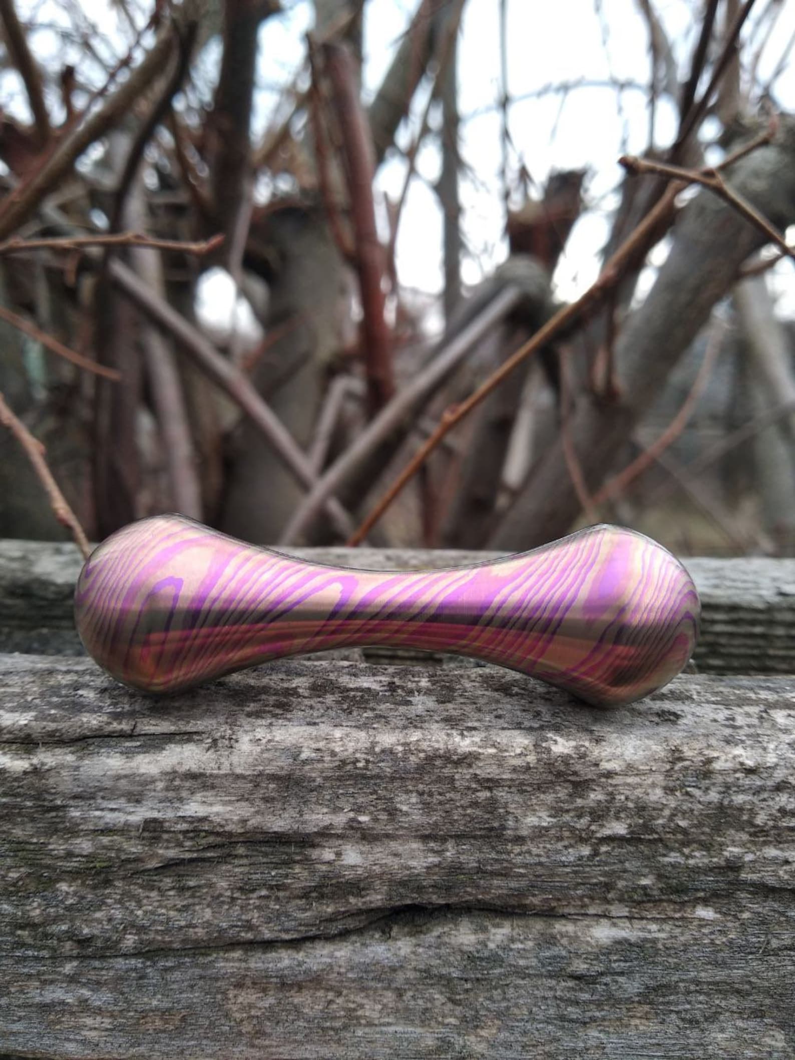 Mokuti Knuckle Roller Timascus Skill Toy Fidget Toy | Etsy