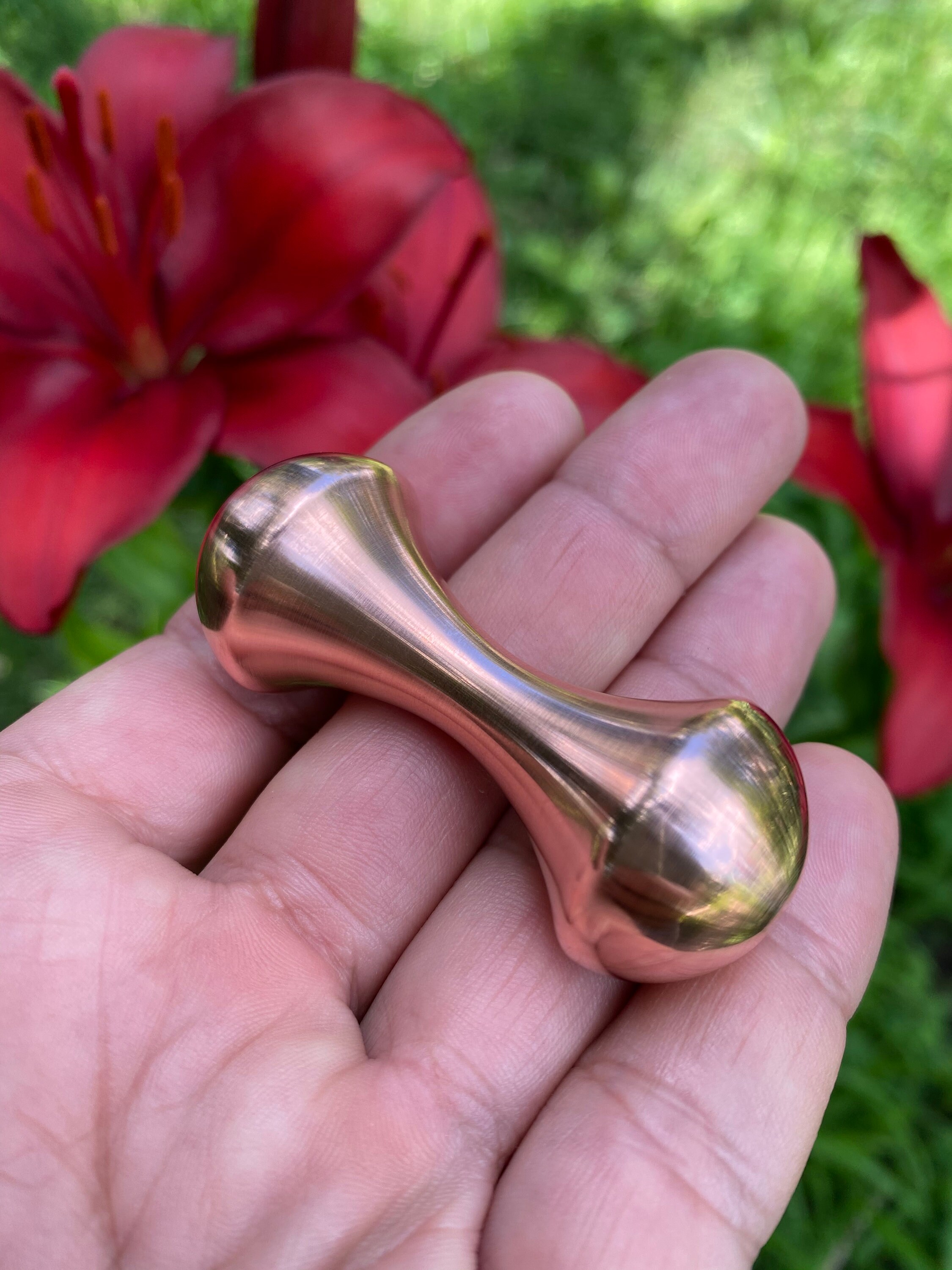 Hard Copper Knuckle Roller Skill Toy Fidget Toy | Etsy