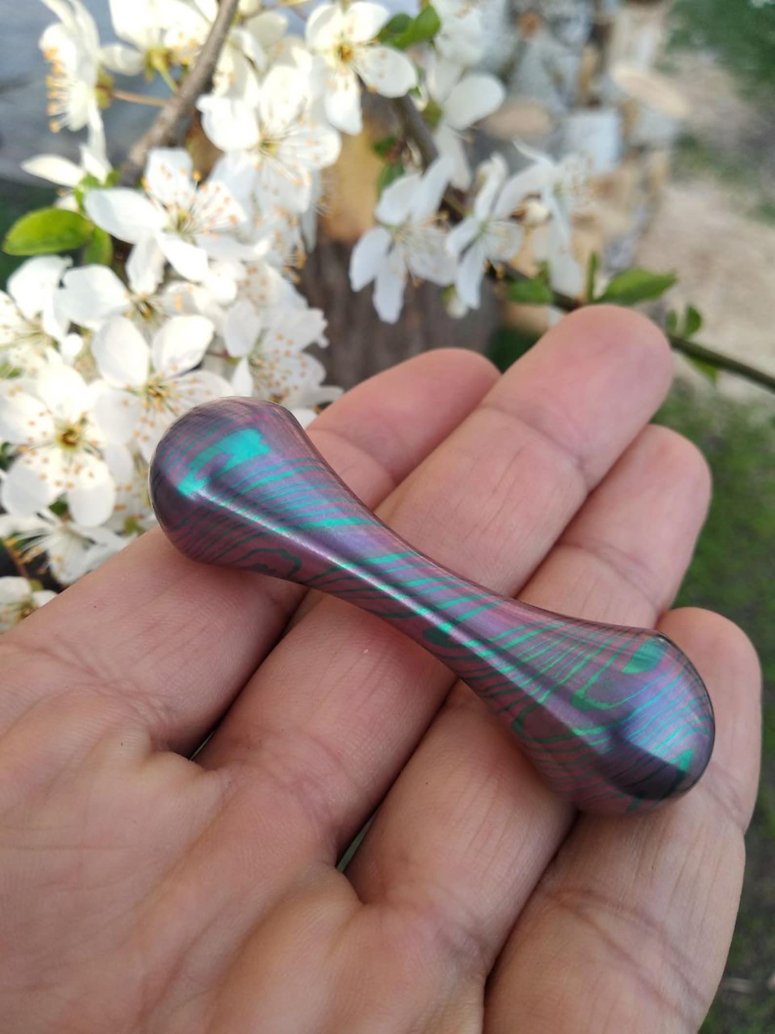 Mokuti Knuckle Roller Timascus Skill Toy Fidget Toy | Etsy