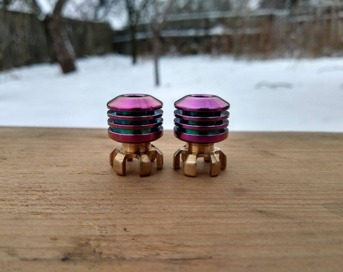 Titanium Beads Set transformer, EDC Keychain, Knife Accessories, Worry ...