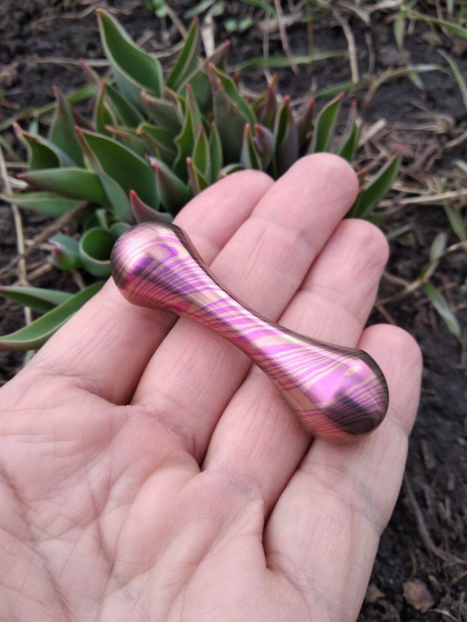 Mokuti Knuckle Roller Timascus Skill Toy Fidget Toy | Etsy