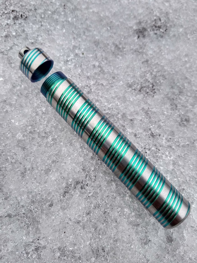 Titanium Cache Waterproof Storage Capsule EDC Keychain - Etsy