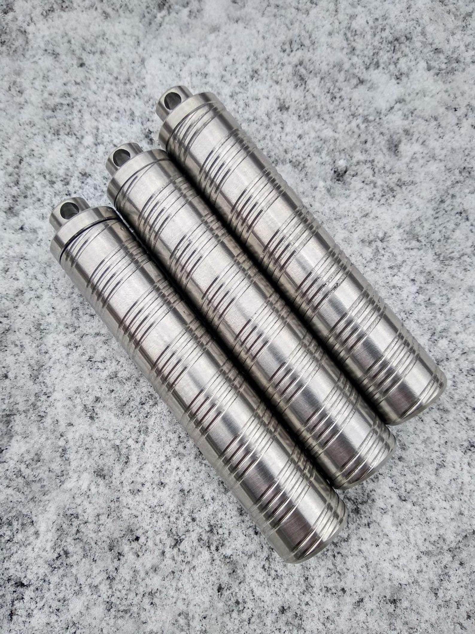 Titanium Cache, Waterproof Storage Capsule, EDC Keychain, Survival ...