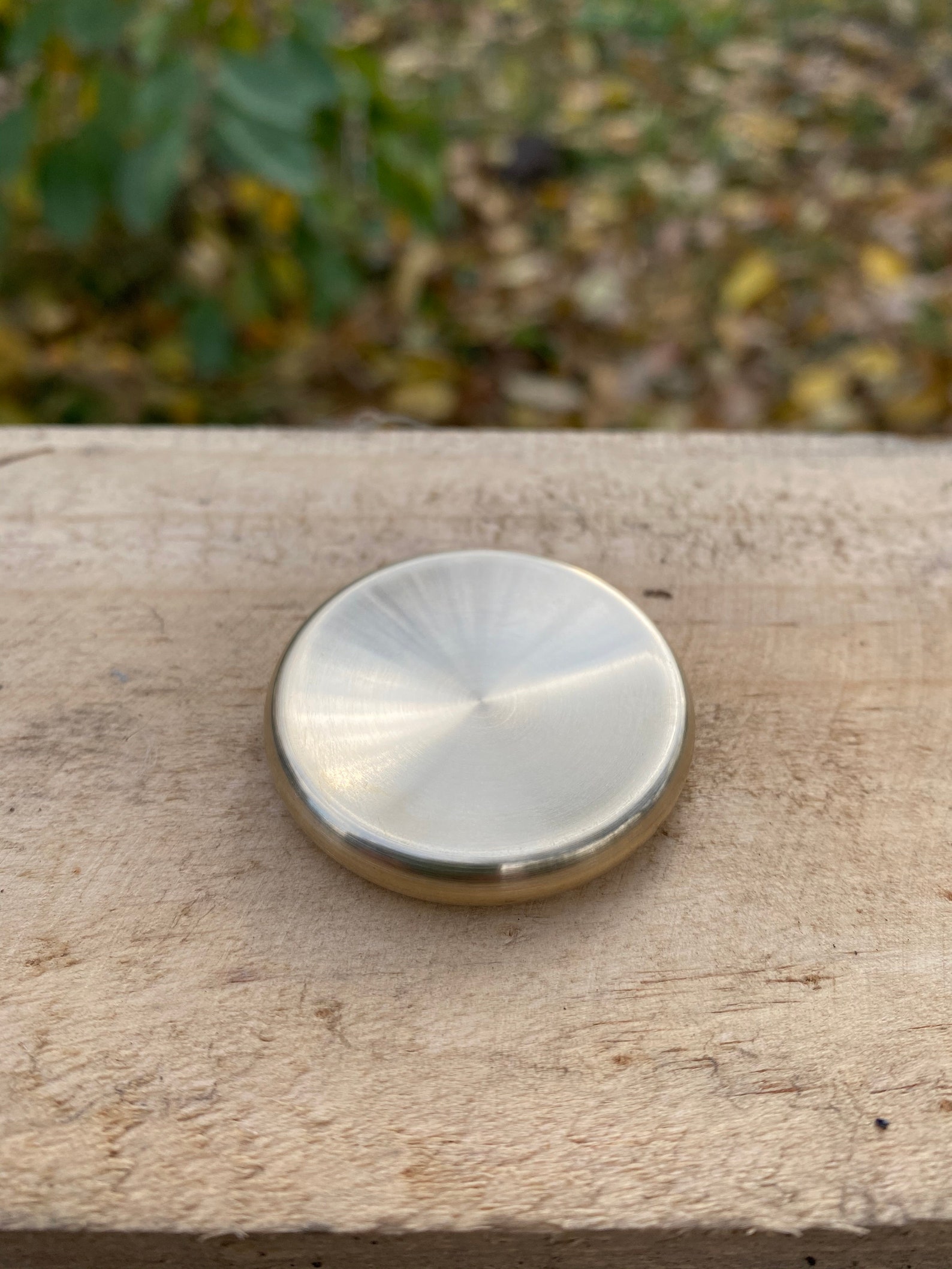 Brass Contact Coin "wave", Skill Toy, Fidget Toy, Worry Coin, Gift for ...