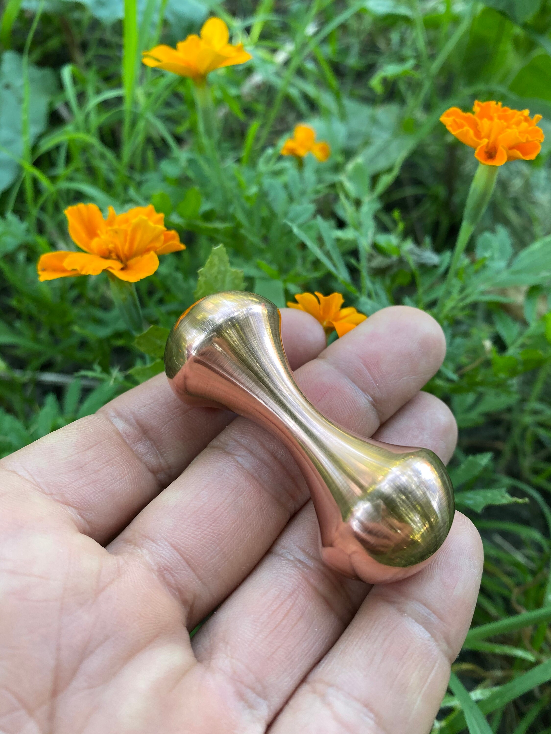 Hard Copper Knuckle Roller, Skill Toy, Fidget Toy - Etsy