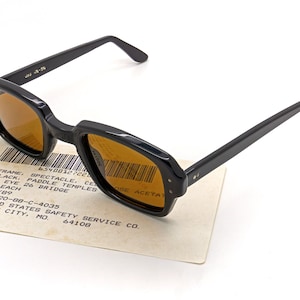 Vintage U.S. Military Polarized Sunglasses: Black Acetate Frame, Made ...