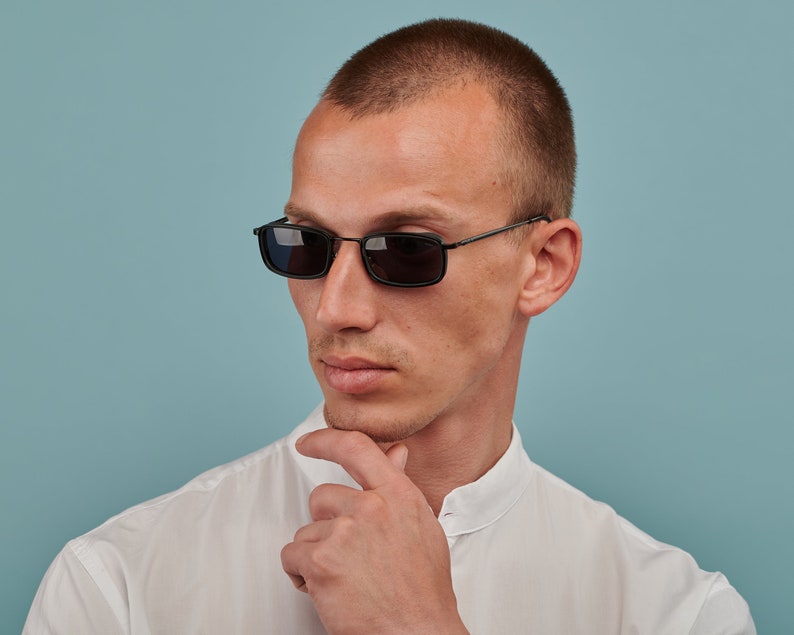 Lozza 80s Vintage Sunglasses Made In Italy Rectangular Etsy