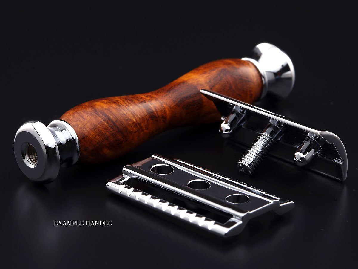 Wood Razor Amboyna Burl, Handmade Wooden Razor, Bladed Razor, Safety ...