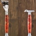 Wood Razor Amboyna Burl, Handmade Wooden Razor, Bladed Razor, Safety ...