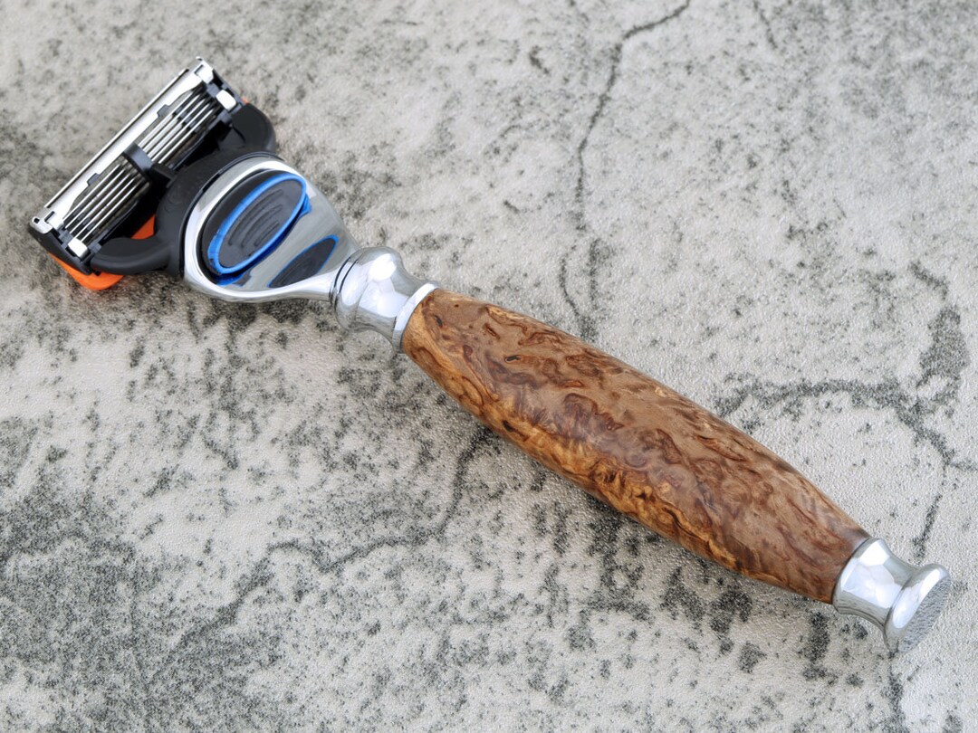Fatboy Razor - Karelian Birch, Handmade Wooden Razor, Bladed Razor - Etsy