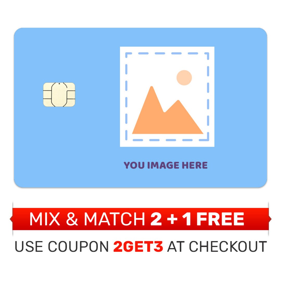 Custom Credit Card Skin Sticker Cover Create a Custom - Etsy