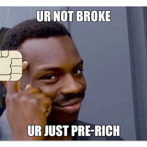 Credit Card Skin, Sticker, Cover - Not Broke Pre-rich, Debit Card Cover ...