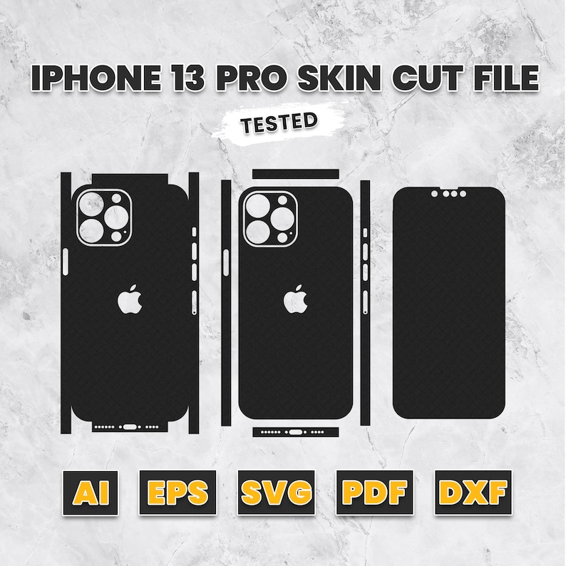 IPhone 13 Pro Skin Vector Cut File Template (digital Download) - Etsy