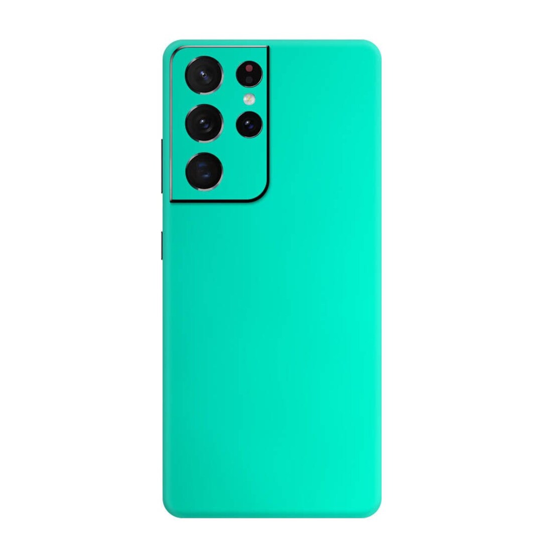 Matte Chrome Green Azure Phone Skin for Samsung Galaxy - Etsy