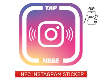 NFC Instagram Decal - Etsy