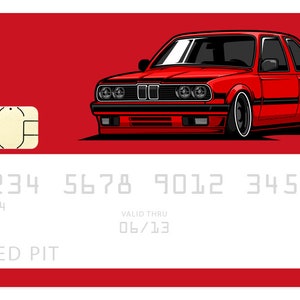 Credit Card Skin, Sticker, Decal, Cover, Debit Card Cover E30 Sports ...